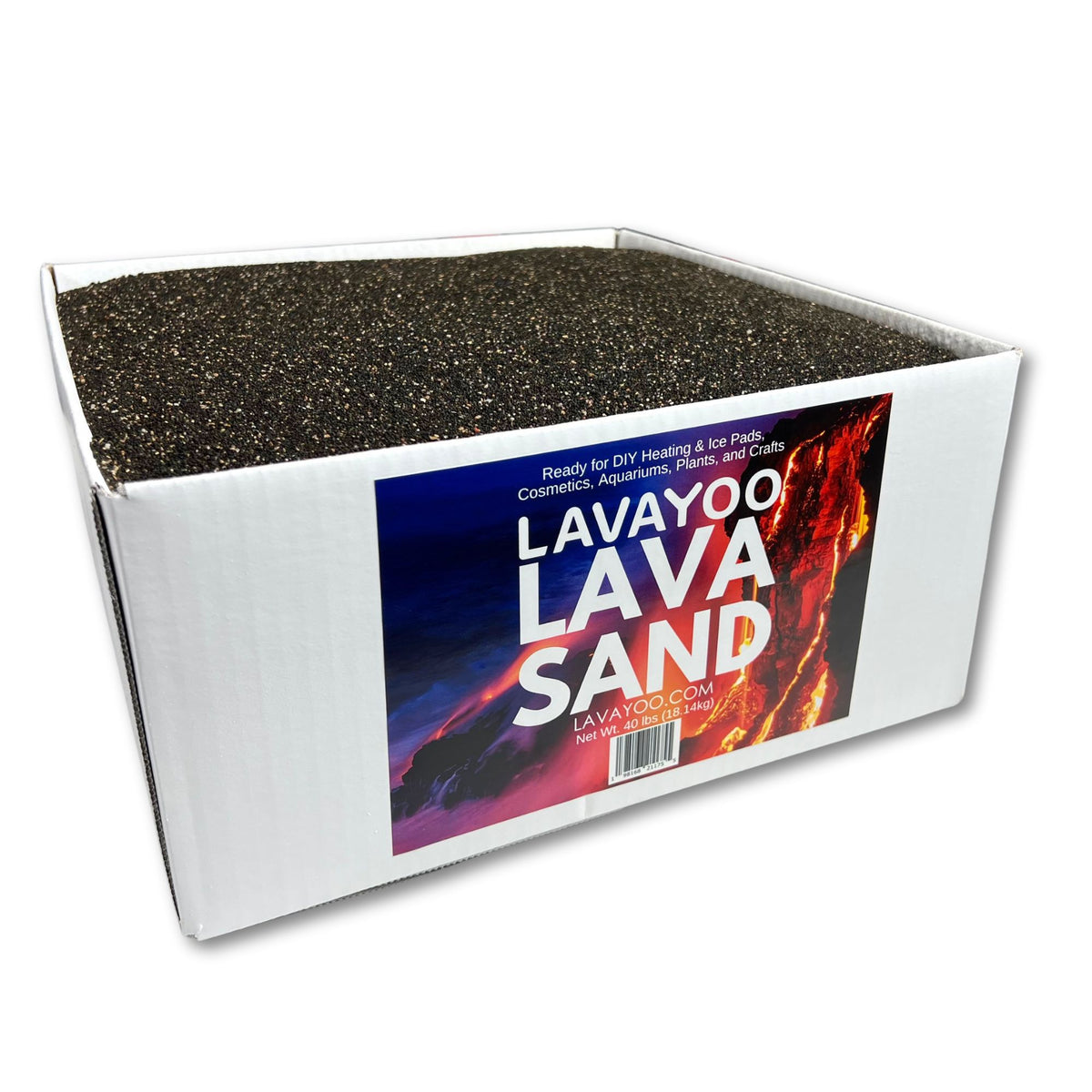 40 lbs Lavayoo Lava Sand (Washed, Dried, Sanitized, Sifted) Ready For